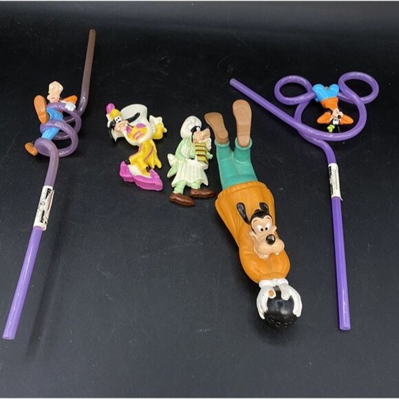 Disney | Toys | Goofy Applause Twist Silly Drinking Straw Disney Lot ...